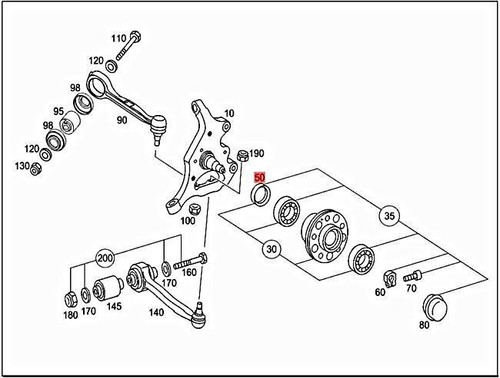 Genuine MERCEDES A209 C209 CL203 R171 S203 W203 Sealing ring 2033300060 ...