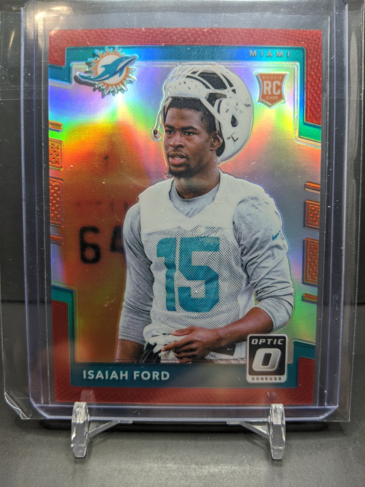 2017 Optic Isaiah Ford Rookie Red /99 Dolphins | eBay