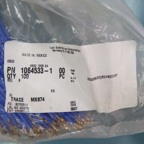 AMP 1064533-1 Qty of 1 per Lot RF / Coaxial Cable Assembly, SSMT Right ...