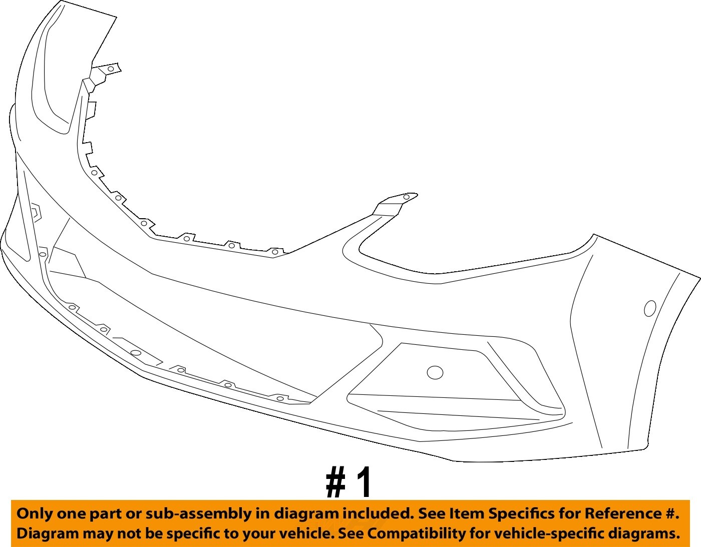 GM OEM 16-19 Volt Front Bumper Grille Bumper Components-Bumper Cover ...