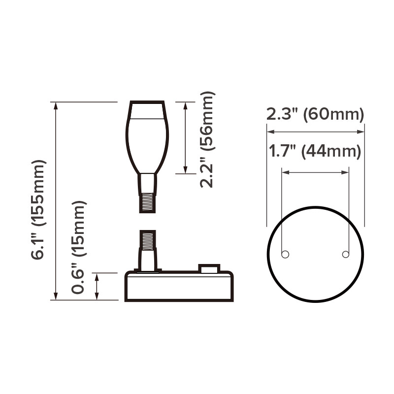2X 12V RV LED Flexible Reading Lights Bedside Wall Mount Boat Cabin Map ...