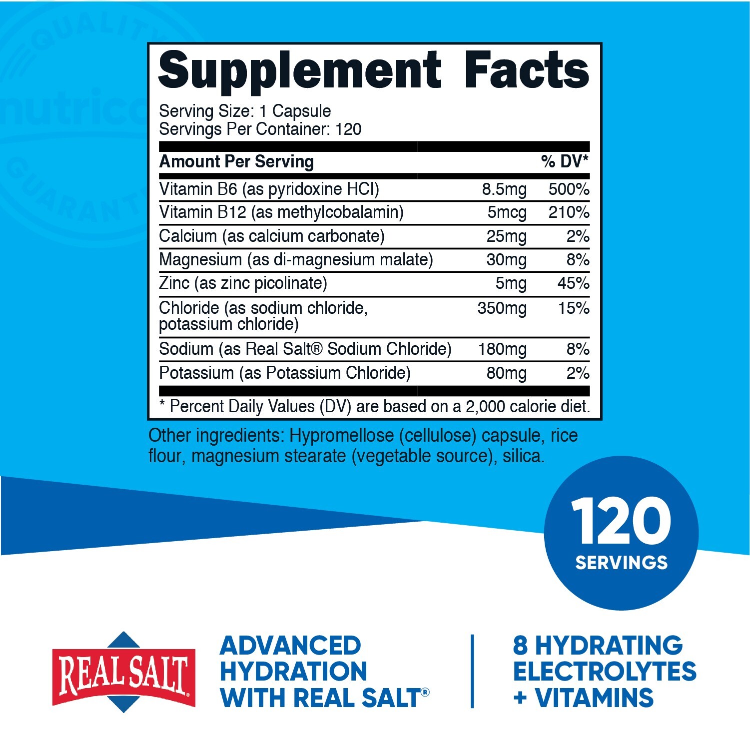 Nutricost Electrolyte Complex (Advanced Hydration with Real Salt®) 120 ...