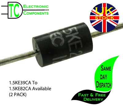 1500W DO-201AD Bi Directional TVS Diodes (different types available) | eBay