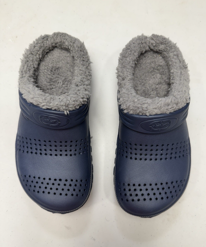 Unltd. Toddler Boy's Furry Solid Clog Classic Lined Shoes Blue Size 3/ ...
