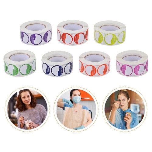 7 Rolls Date Stickers for Food Labeling Storage Labels Labelling | eBay UK
