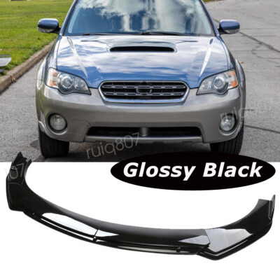 For Subaru Outback Gloss Black Front Bumper Lip Splitter Lower Spoiler ...