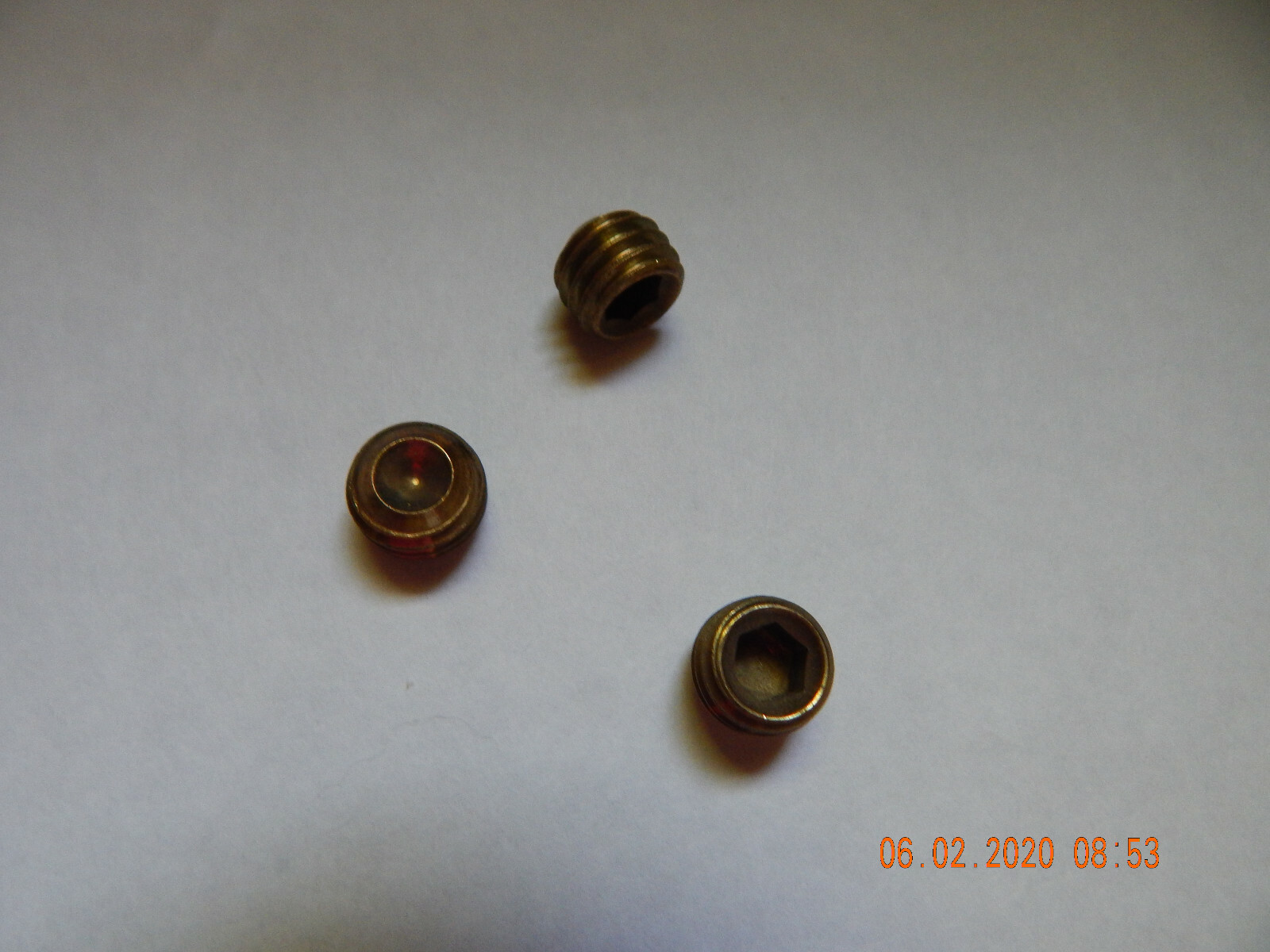 BRASS SOCKET SET SCREWS 1/2-13 x 3/8" CUP POINT. 3 PCS. NEW | eBay