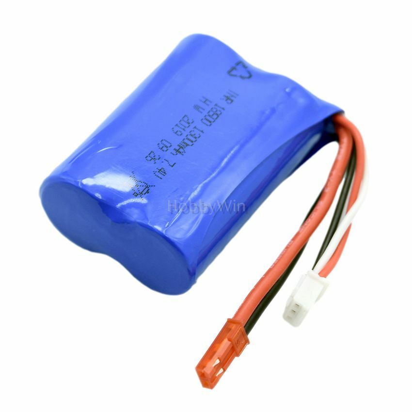 HBX part M16120 LiMn Battery 7.4V 1300mAh JST plug for 1/16 Upgrade ...