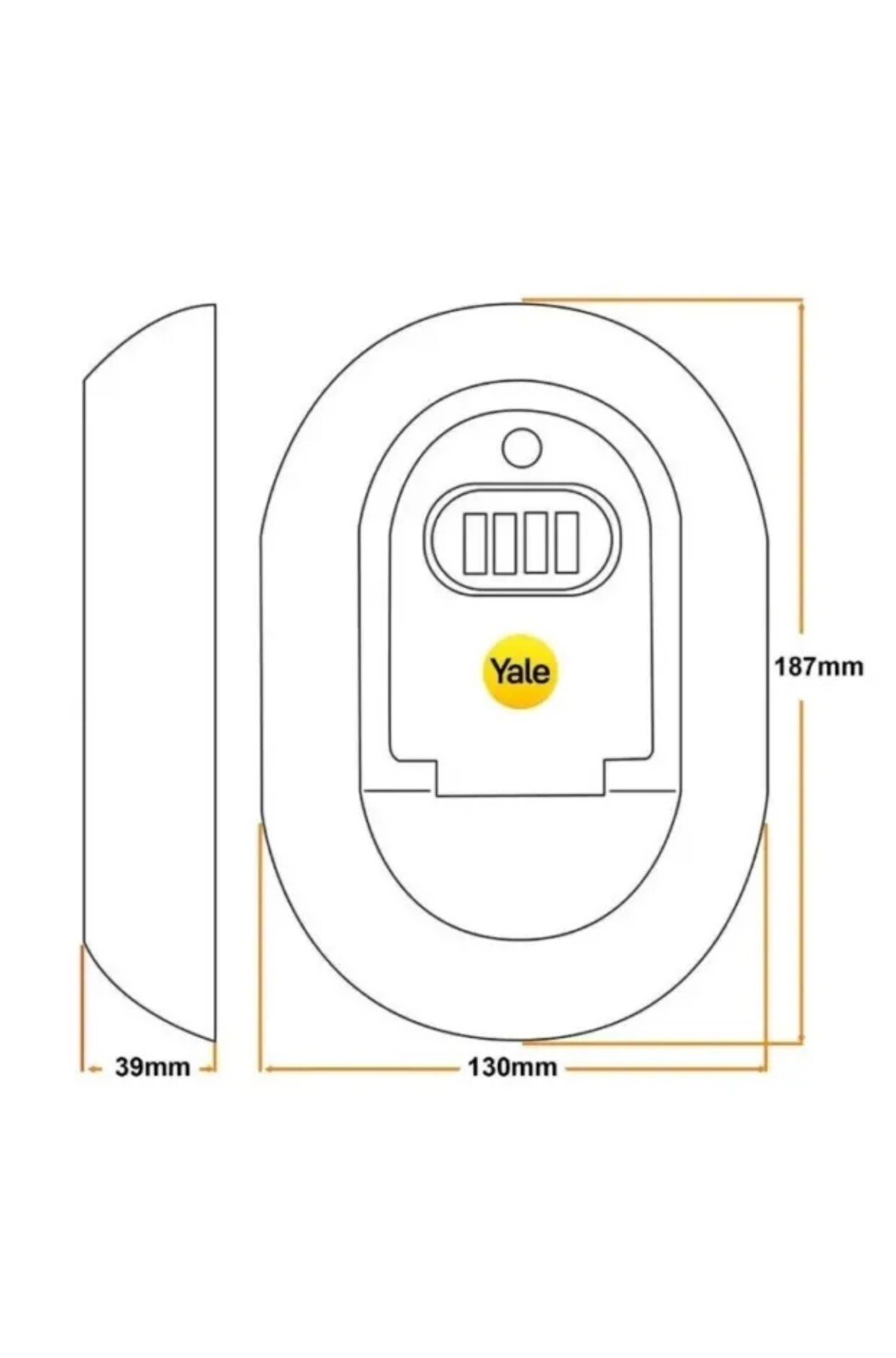 Yale Key Safe Y500 187 1 Wall Mounted Box 4 Digit Combination Safe yale-key-safe-y500-187-1-wall-mounted-box-4-digit-combination-safe