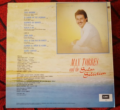 MAX TORRES & THE SALSA SELECTION **Sensualmente Tropical** 1988 ...