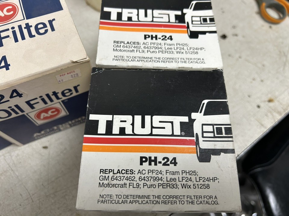 TRUST PH24 AC Delco PF24 NOS Spin On Oil Filter Lot Of 4 | eBay