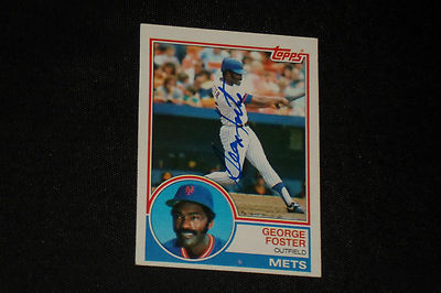 GEORGE FOSTER 1983 TOPPS SIGNED AUTOGRAPHED CARD #80 NEW YORK METS | eBay