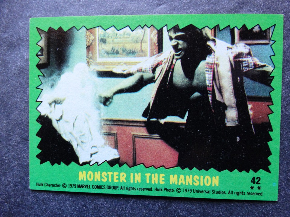 1979 Topps The Incredible Hulk TV Show Card Complete Your Set You U ...