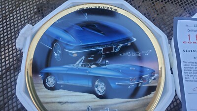 Hamilton Collection 1967 Corvette by Marc Lacourciere Collector Plate ...