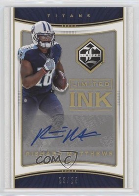2017 Panini Limited Limited INK Spotlight Gold /25 Rishard Matthews #LI ...