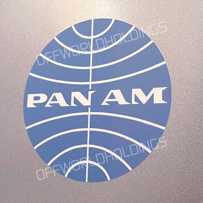 Pan American World Airways Logo Desert Cactus Pan Am Sticker Airway