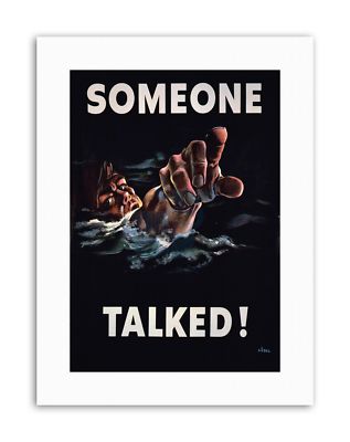 WWII WAR SOMEONE TALKED SAILOR USA NEW Military Canvas art Prints ...