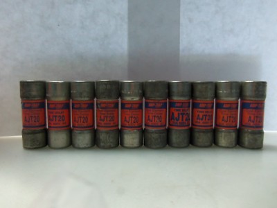 Nice Lot Gould Shawmut AJT20 20 Amp Fuses LPJ 20sp Class J 600V | eBay