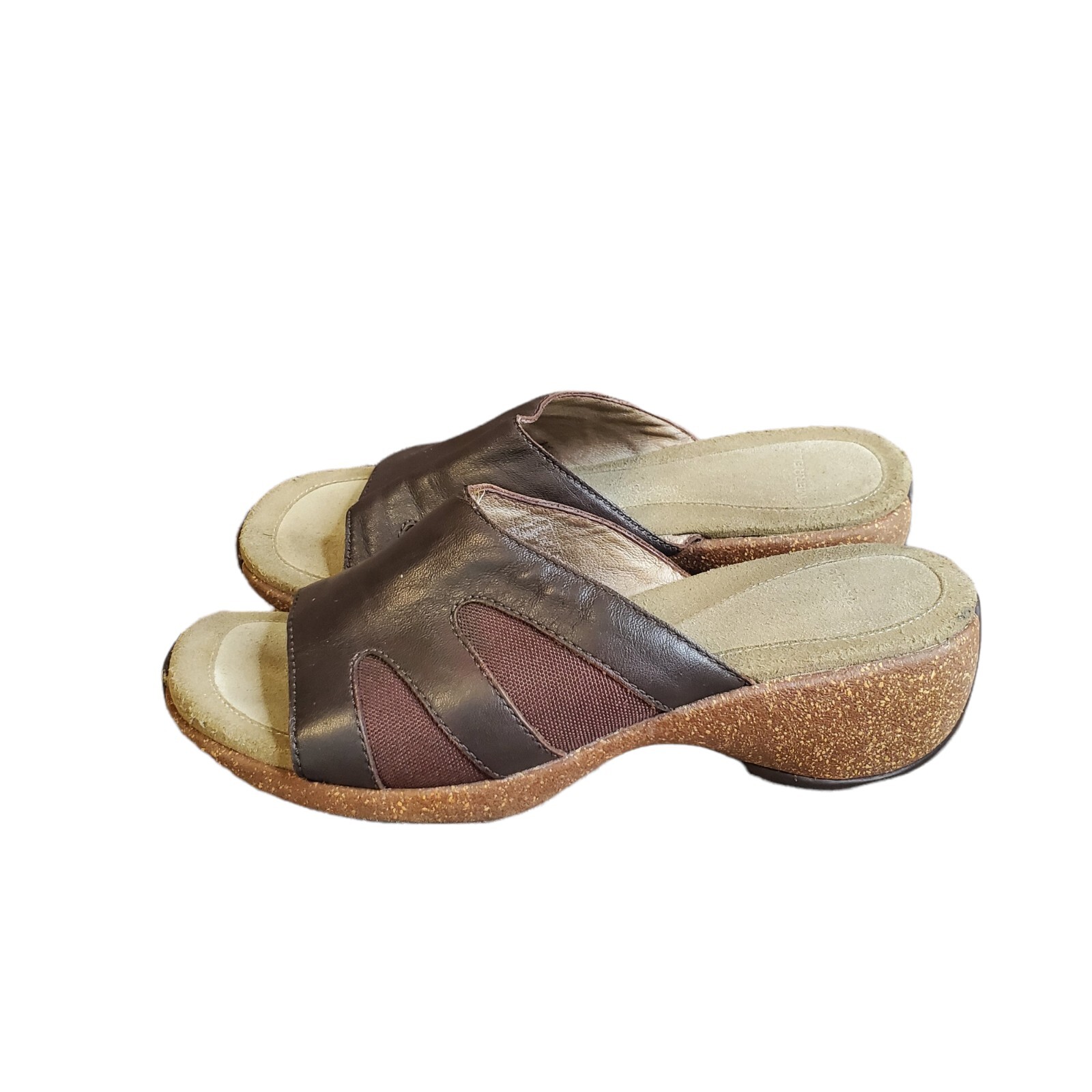 Merrell Womens Leather Sundial Slide Fudge Wedge Sand… - Gem