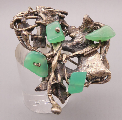 Brosche SPANGE Silber 835 Modern Art Designer Unikat Goldschmied ...