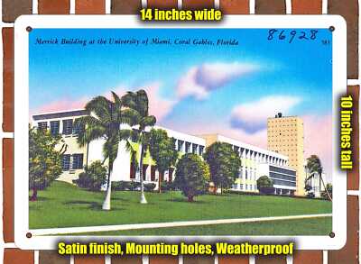 Metal Sign - Florida Postcard - Merrick Building at the University of ...