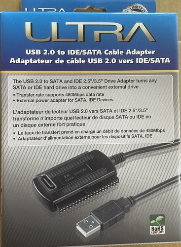 Ultra Products Ultra USB 2.0 to IDE/SATA Cable Adapter (ULT40112) USB ...