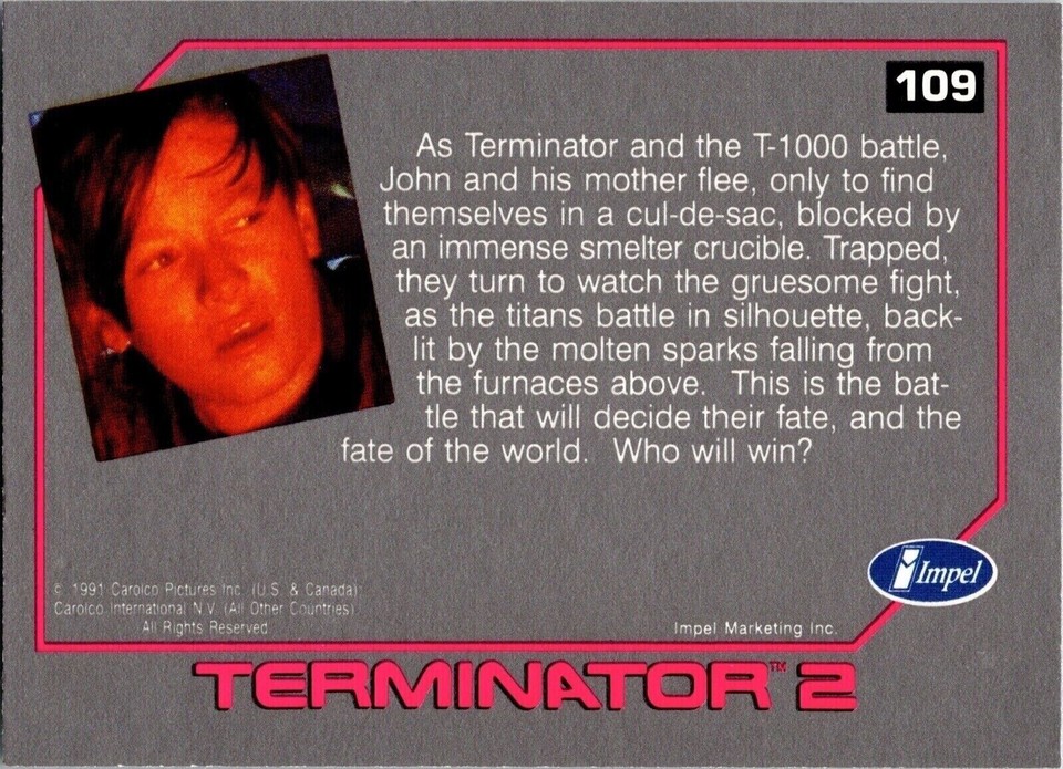 1991 John Finds His Mother Among the Machines 109 Terminator 2 ...