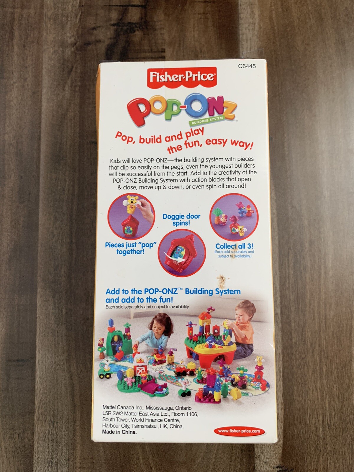 Fisher Price Pop-Onz Pop 'n Surprise Doggie Building Set NEW 2004 ...