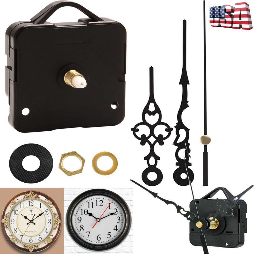 DIY Clock Parts Movement Quartz Mechanism Wall Replacement Repair Tool ...