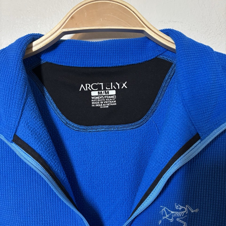 Arc'Teryx Women's Waffle Polartec Fleece 1/4 Zip Pullover Base Layer M ...