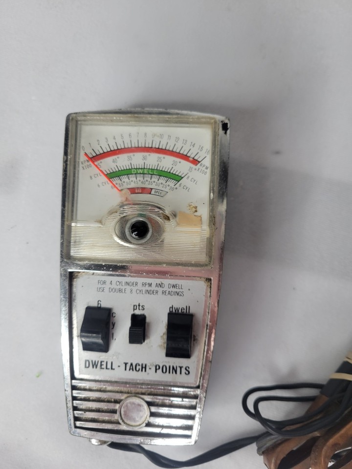 1970's RAC Dwell Points Tach Volt-Amp Tester USA | eBay