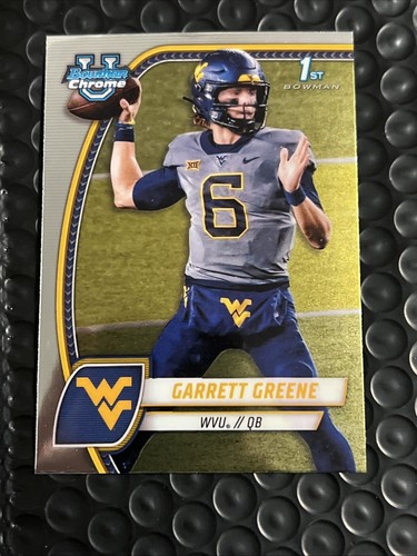 2024 Bowman University Chrome #77 Garrett Greene West Virginia University WVU | eBay