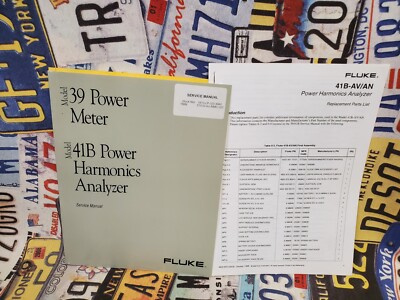 FLUKE 39 Power Meter 41B Power Harmonics Original Factory Service ...