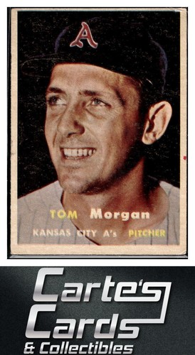 Tom Morgan 1957 Topps #239 Kansas City Athletics | eBay