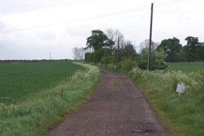 Photo 6x4 Farm Track Chapel End/TL0542 Track to Little Thickthorn Farm ...