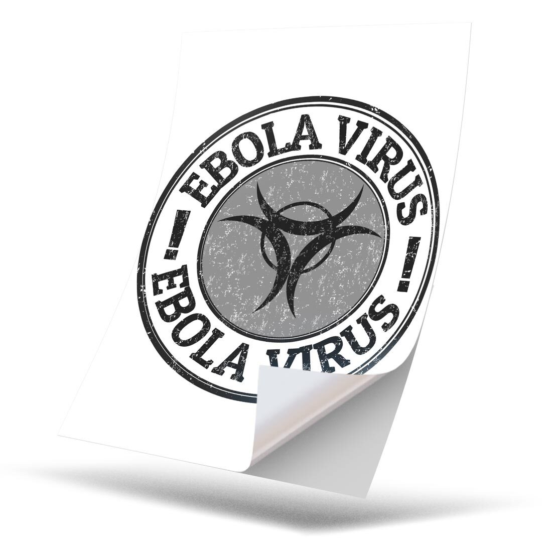 1 x Vinyl Sticker A4 - BW - Ebola Virus Biohazard Disease #40142 | eBay UK
