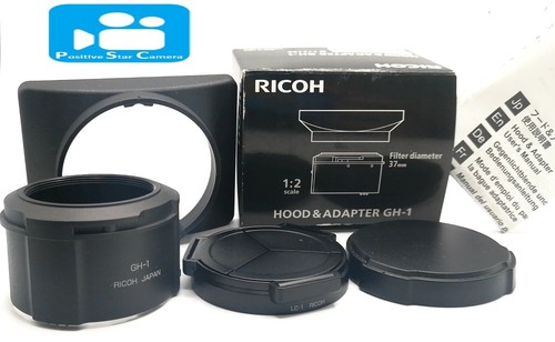 🎦👀[Almost Unused] Ricoh Hood & Adapter GH-1 For GR Digital I & II From ...