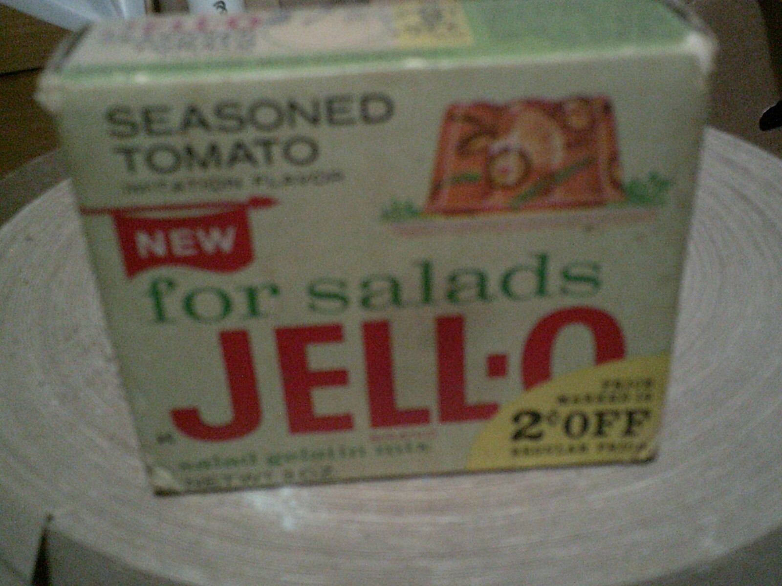 VINTAGE 50'S FULL BOX OF TOMATO SEASONED JELLO | eBay