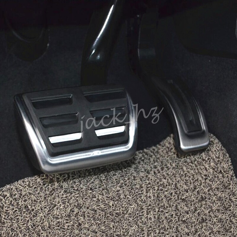 Stainless Steel Gas Brake Pedal Pad Cover Cap For Audi Q5 Q7 Q8 A4 A5 ...