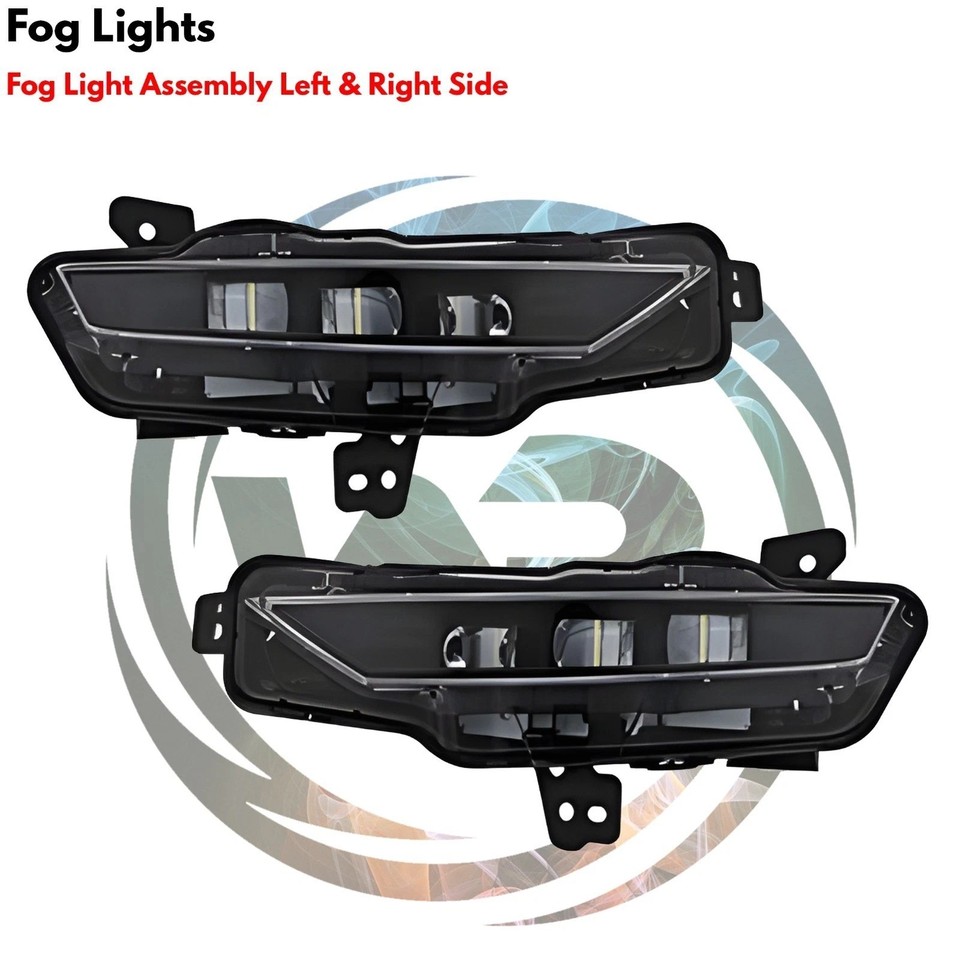 Front Bumper Cover Paintable & Fog Light Assembly Kit For 2019-2021 ...