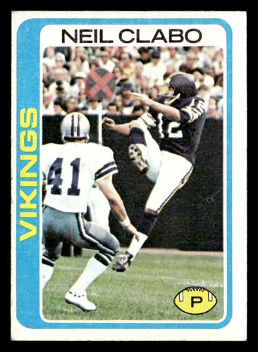 Neil Clabo 1978 Topps Card #199 Minnesota Vikings | eBay