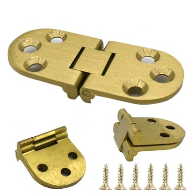 4 Pcs Round Edge Hinge Brass Butler Tray Hinge Round Edge 180 Degree ...