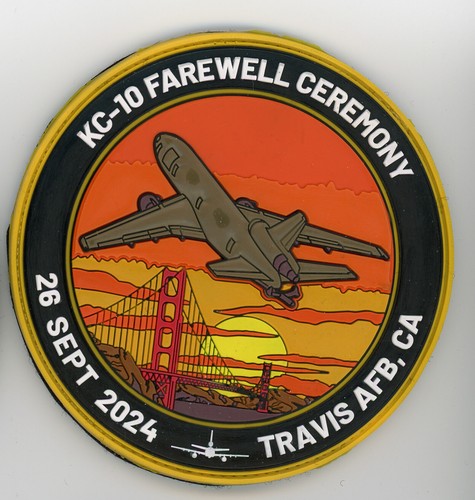 USAF Travis AFB 60th Air Mobility Wing KC-10 Farewell Patch PVC | eBay.de