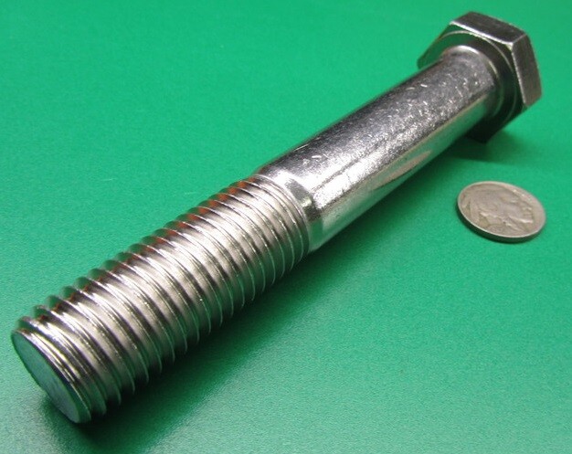 18-8 A2 Stainless Steel Bolt, FT, Metric, M20 x 2.5 x 120 mm Length, 1 ...