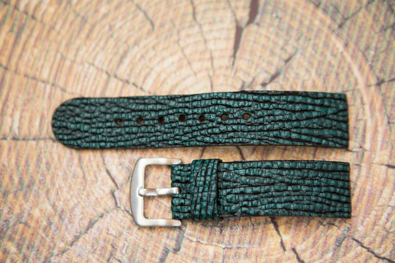 Green leather watch strap 18mm 19mm 20mm 21mm 22mm 23mm 24mm 25mm 26mm ...