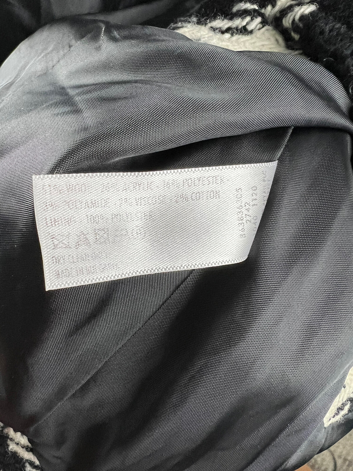 ROCHA JOHN ROCHA Black & White Checkered Jacket - Siz… - Gem