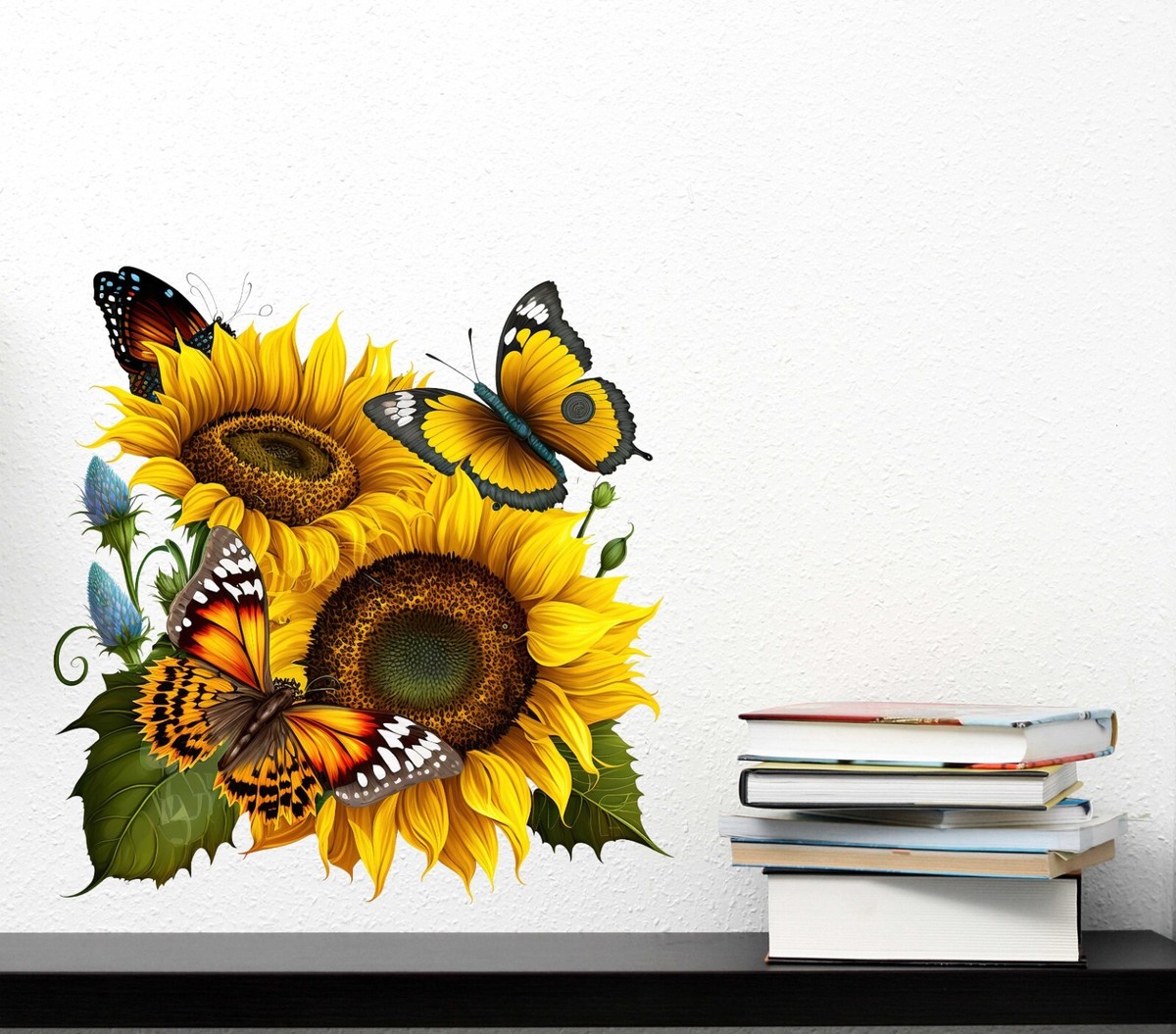 Sunflower Vinyl Wall Decals Wall Decals Sunflower Beautiful Flowers.