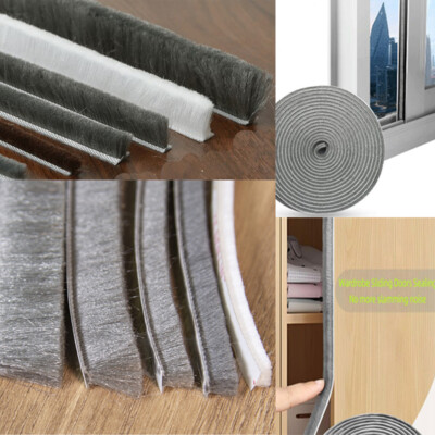 10 Meter Self adhesive Draught Excluder Brush Strip Door Window Seal ...