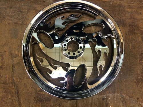 18x5.5 Inferno Revtech Mag Wheel Harley Custom Chopper Softail Bagger ...
