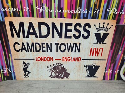 Madness Camden Town Vintage Style Street Sign 198mm x 283mm SKA | eBay UK